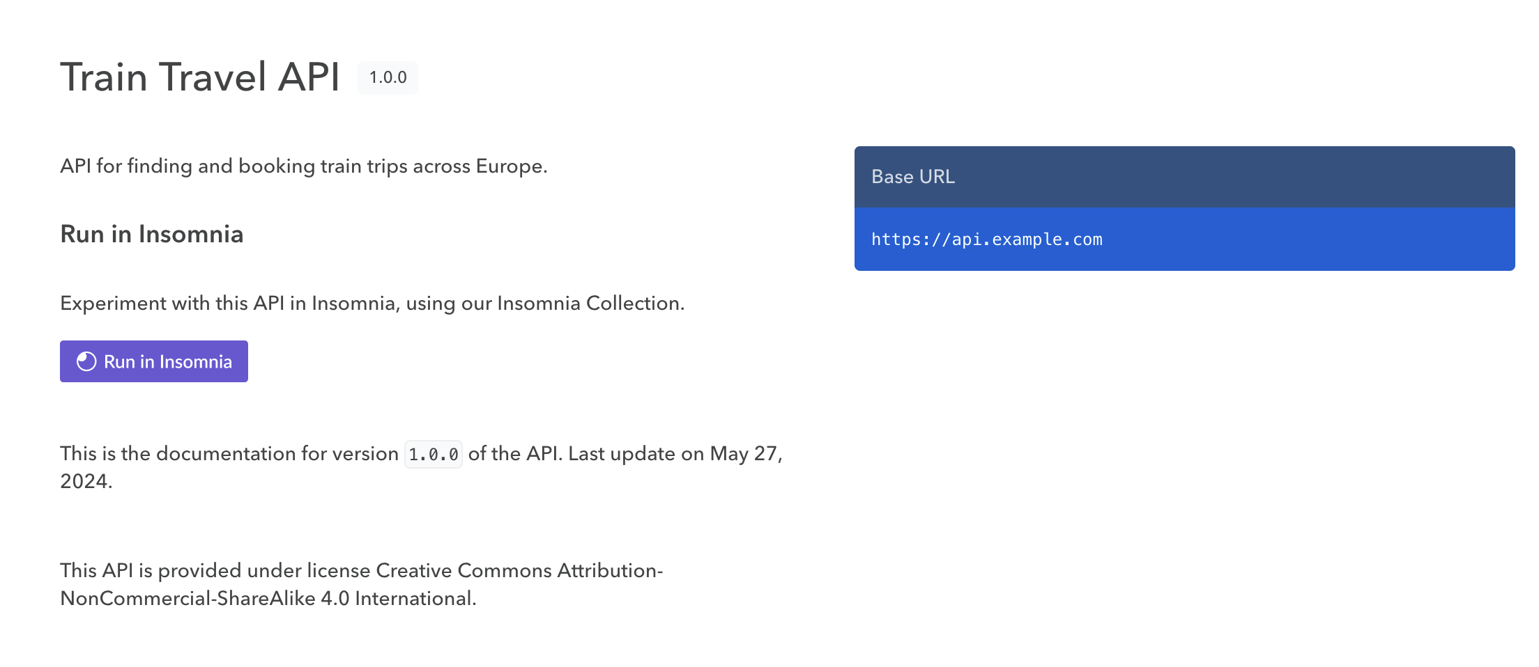 Try HTTP Requests with Insomnia | Bump.sh Docs & Guides